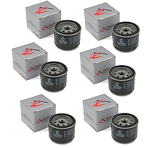 The ROP Shop | (Pack of 6) Oil Filters Stens 120-485, Rotary 6929, Ferris 2102278X1, Hustler 602581