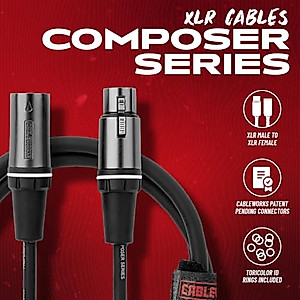 Cableworks By Gator Cases Composer Series Deluxe 100 Foot XLR Microphone Cable, (GCWC-XLR-100)