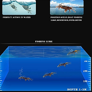 MoonBeam Multiple Simulated Fishing Soft Bait Swimbaits Slow Sinking Swimming Lures Freshwater and Saltwater,Stable and Tempting