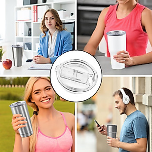 Amgkonp 4PACK Tumbler Replacement Lids 30oz,Spill proof Tumbler Lids for YETI Rambler,Old Style RTIC,SUNWILL and CIVAGO Coffee Tumble,BPA free