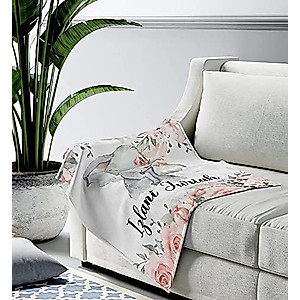 Personalized Baby Blanket, Baby Blanket for Girls, Custom Name Baby Blanket, Baby Girl Gifts (#1)