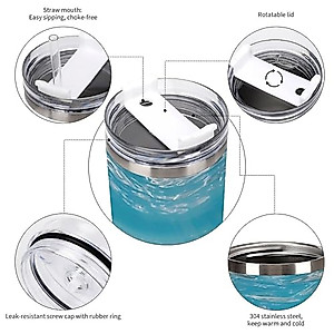 Starfish And Seashell on The Beach 40OZ Tumbler Stainless Steel Travel Mug Water Bottle Car Cup Tea Cups with Lid White-style