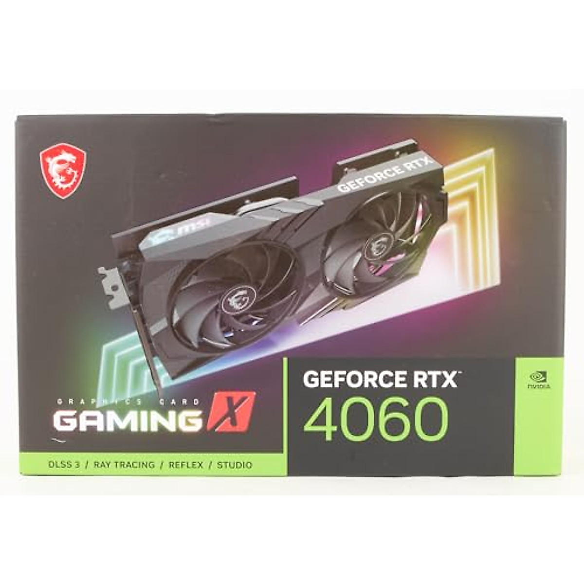 MSI GeForce RTX 4060 Gaming X 8G Graphics Card - RTX 4060 GPU, 8GB GDDR6 (17Gbps/128-bit), PCIe 4.0 - Twin FROZR 9 (2 x TORX Fan 5.0), RGB - HDMI 2.1, DisplayPort 1.4a