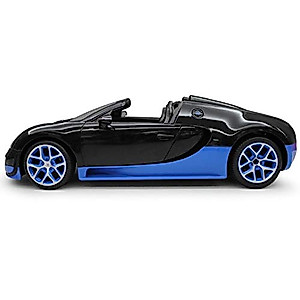 Radio Remote Control 1/14 Bugatti Veyron 16.4 Grand Sport Vitesse Licensed RC Model Car (Black/Blue)