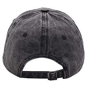 Kamaple Proud Army Mom Hat, Military Embroidered Baseball Cap Distressed Washed Adjustable Denim (Embroidered Black)