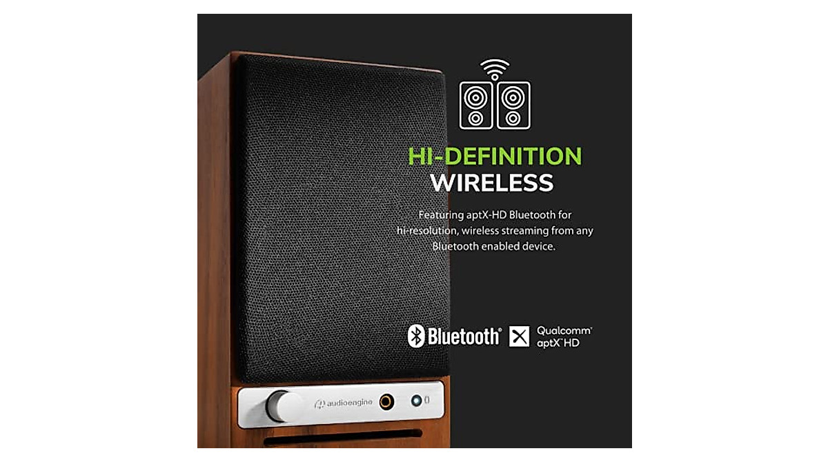 Audioengine HD3 Bluetooth Speakers & Metal Stands - Premium Home Audio