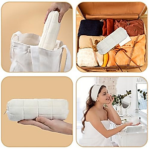 Small Plush Pencil Pouch Travel Makeup Pouch Heavy Duty Aesthetic Pen Case Cute Cosmetic Bag Organizer Trendy Office Stationery Storage Bags Mini Zipper Toiletry Pouches for Women Men Adult