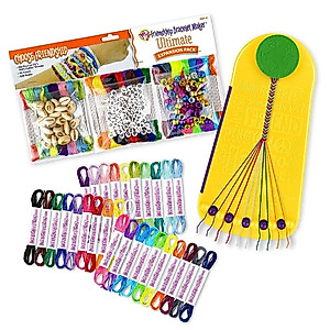 Choose Friendship, My Friendship Bracelet Maker Ultimate Expansion Pack, 120 Pre-cut Threads and 225 Beads, Makes 24-48 Bracelets