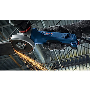 BOSCH GWS10-450P 4-1/2 In. Ergonomic Angle Grinder with Paddle Switch, Grey,black,blue