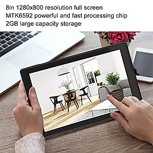 AUHX Tablet Computer, Tablet PC Dual SIM Dual Standby for Office (US Plug)