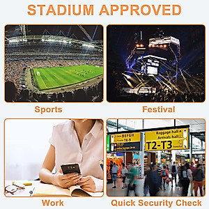 Clear Mini Backpack Stadium Approved 12x12x6 Small Transparent Backpacks Plastic See Through Bag for Work Festival Security Travel