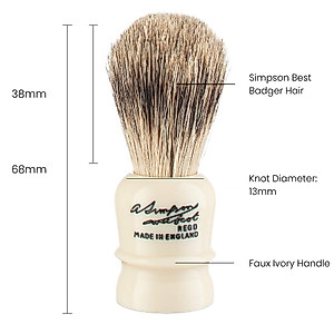 Wee Scot Best Badger Shave Brush 70mm shave brush by Simpson