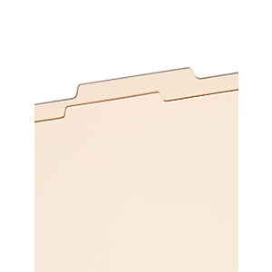 Smead Classification File Folder, 1 Divider, 2" Expansion, 2/5-Cut Tab, Letter Size, Manila, 10 per Box (13700)