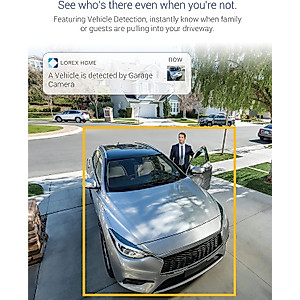 Lorex 2K Indoor/Outdoor Spotlight Camera with Color Night Vision, 2-Way Talk, Person Detection, White (White)