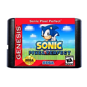 Sonic Pixel Perfect 16 Bit MD Game Card For Sega Mega Drive For Genesis