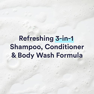 Suave Kids 3 in 1 Shampoo Conditioner Body Wash For Tear-Free Bath Time, Fresh Spider-Sense, Dermatologist-Tested Kids Shampoo 3 in 1 Formula 28 oz, Pack of 4