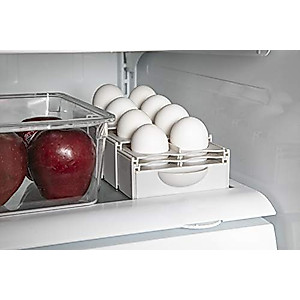 Kitchen Spaces Eggstra Space Egg Holder, Standard, Gray