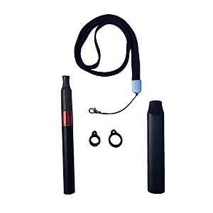 GOBUDi Lanyard Necklace Leash Compatible with VUSE Vibe and VUSE Alto (Black)