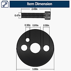 1338 Front Cover Crankshaft Seal Installer &5046 Wear Sleeve Installer Tool Kit For Cummins 3.9L 5.9L 6.7L Replace OE 1338/3824498, 5046/3824500