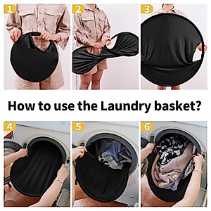 Linghes Laundry Basket With Handles,Ultra-Large Capacity Hampers for Laundry, Laundry Turtle for Dryer Clothes Removal,Collapsible Laundry Baskets.First-Class Laundry Organization and Storage.