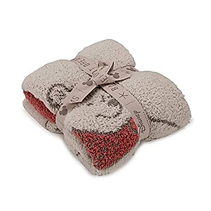 Barefoot Dreams The CozyChic Disney Winnie The Pooh Blanket, Multicolor Throw, Double Layer Jacquard Knit
