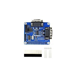 Waveshare 2-Channel Isolated RS232 Expansion HAT for Raspberry Pi SC16IS752+SP3232 with Protection Circuits Power Supply Isolation ADI Magnetical Isolation and TVS Diode