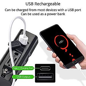 10000mAh Bike Light USB Rechargeable Bike Headlight 5T6 LED Bright Flashlight Front Lights and Back Rear Light Lanterna Bicileta (Color : Taillight)