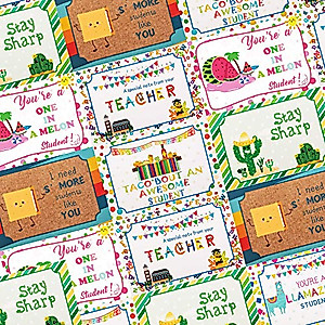 Outus 60 Pieces Back to School Thinking of You School Themed Blank Postcards Colorful Cute Postcards Accessories for Teachers Students Showing Love Encouragement and Support (Mexican Style)