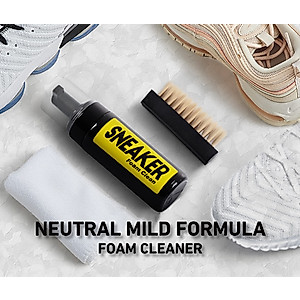 COZGO Shoe Cleaner Kit for Sneaker, Water-Free Foam Sneaker Cleaner 5.3Oz with Shoe Brush and Shoe Cloth,Work on White Shoe,Suede,Boot,Canvas,PU,Fabric,etc