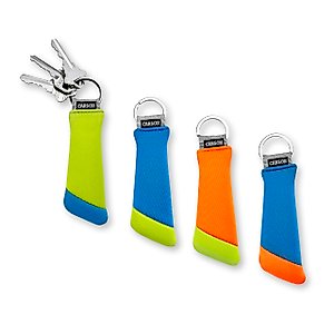 Carson Floating Keychain with Lightweight Foam Core Technology, Assorted Color 4-Pack (FA-30AS)
