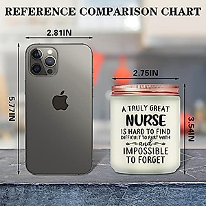 Maybeone Nurse Appreciation Gifts - A Truly Great Nurse is Hard to Find - Lavender Scented Candle Gift - Graduation, Retirement, Christmas, Birthday Gifts for Nurse - Thank You Gifts for Nurse