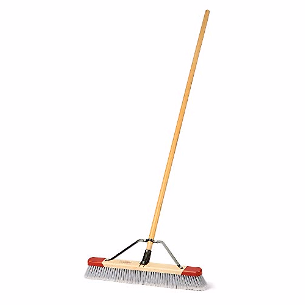 Harper 2224P1 Premium Indoor Smooth-Surface Hardwood 24 in. Push Broom, Brown