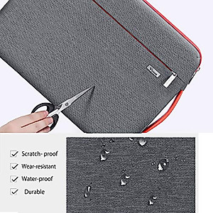 Voova Laptop Sleeve Case 11 11.6 12 Inch, 360° Protective Computer Cover Bag Compatible with Surface Pro X/8/7/6/5, Surface Laptop Go 3/2, MacBook Air 11, Hp Acer Asus Samsung Chromebook Tablet, Grey