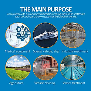 MAKERELE Submersible Boat Bilge Water Pump 12V 1100GPH with Automatic Boat Bilge Pump Float Switch 12V 24V 32V