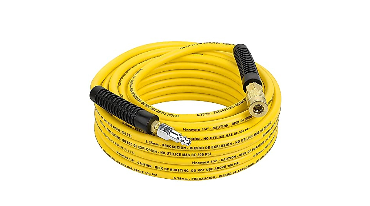 Hromee 1/4" x 50' Air Compressor Hose - Durable & Flexible