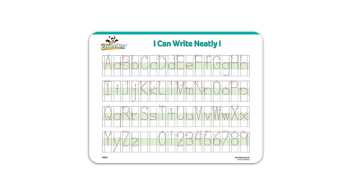 Channie’s Visual Dry Erase Alphabet Board for Kids