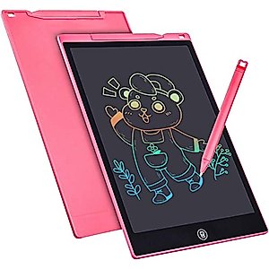 LCD Writing Tablet, Electronic Digital Writing &Colorful Screen Doodle Board, kimystam 12-Inch Handwriting Paper Drawing Tablet Gift for Kids and Adults at Home,School and Office