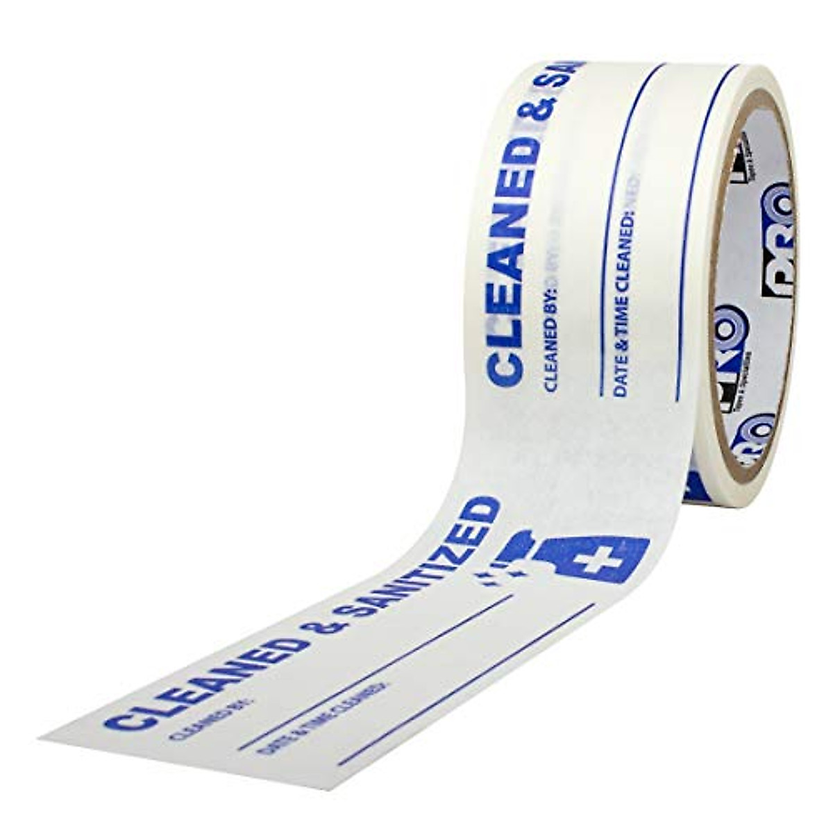 Pro 4000 Printed"Cleaned & Sanitized" Tape, 840178025449