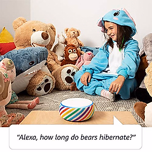 Echo Dot (3rd Gen) Kids Edition, an Echo designed for kids with parental controls - Rainbow