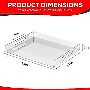 Personalized Clear Acrylic Serving Tray