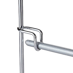 Hangers Pants Space Hanger Multiple Saving Organizer Arm Closet Hangers Jeans Pieces Rack Hanger Pants 2 Trousers with Non-Slip Pants Swing Rack Sink Rack for Top of Sink (Silver, One Size)