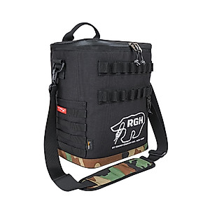 Rough Enough Portable Soft Wine Can Cooler Bag for Beach Day Camp Fishing Golf with Molle System 15L