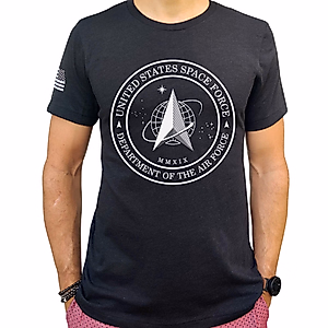 SCOBAR Space Force T-Shirt (Vintage Black, XX-Large)