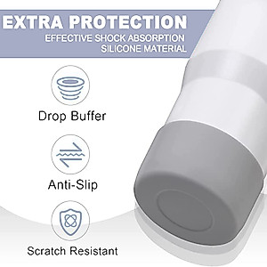 WILLFAN Protector Boot,Reduces Noise Protective Silicone Water Bottle Bottom Sleeve Compatible with Stanley Quencher Adventure 40oz & Stanley IceFlow 20oz 30oz（2 Packs） (Green)
