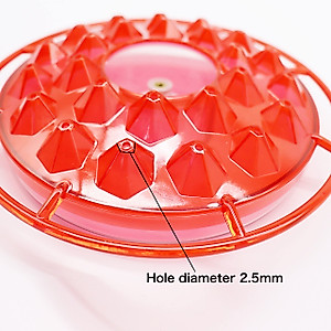 Hummingbird Feeders for Outdoors, Leak Proof, Hanging Bird Feeder for Hummingbirds, with 25 Feeding Ports, Easy to Fill and Clean, Suit for Garden