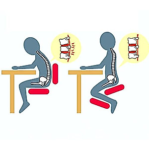 Atsti Kneeling Chair Ergonomic,Adult Spine Correction Solid Wood Computer Chair Backrest Adjustable Angle 40°,Office Chair with Adjustable Footrest