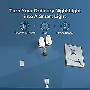 Aqara Smart Light Switch (No Neutral, Single Rocker), Requires AQARA HUB, Zigbee Light Switch, Remote Control and Smart Home Automation, Compatible with HomeKit, Google, Works with Alexa, SmartThings