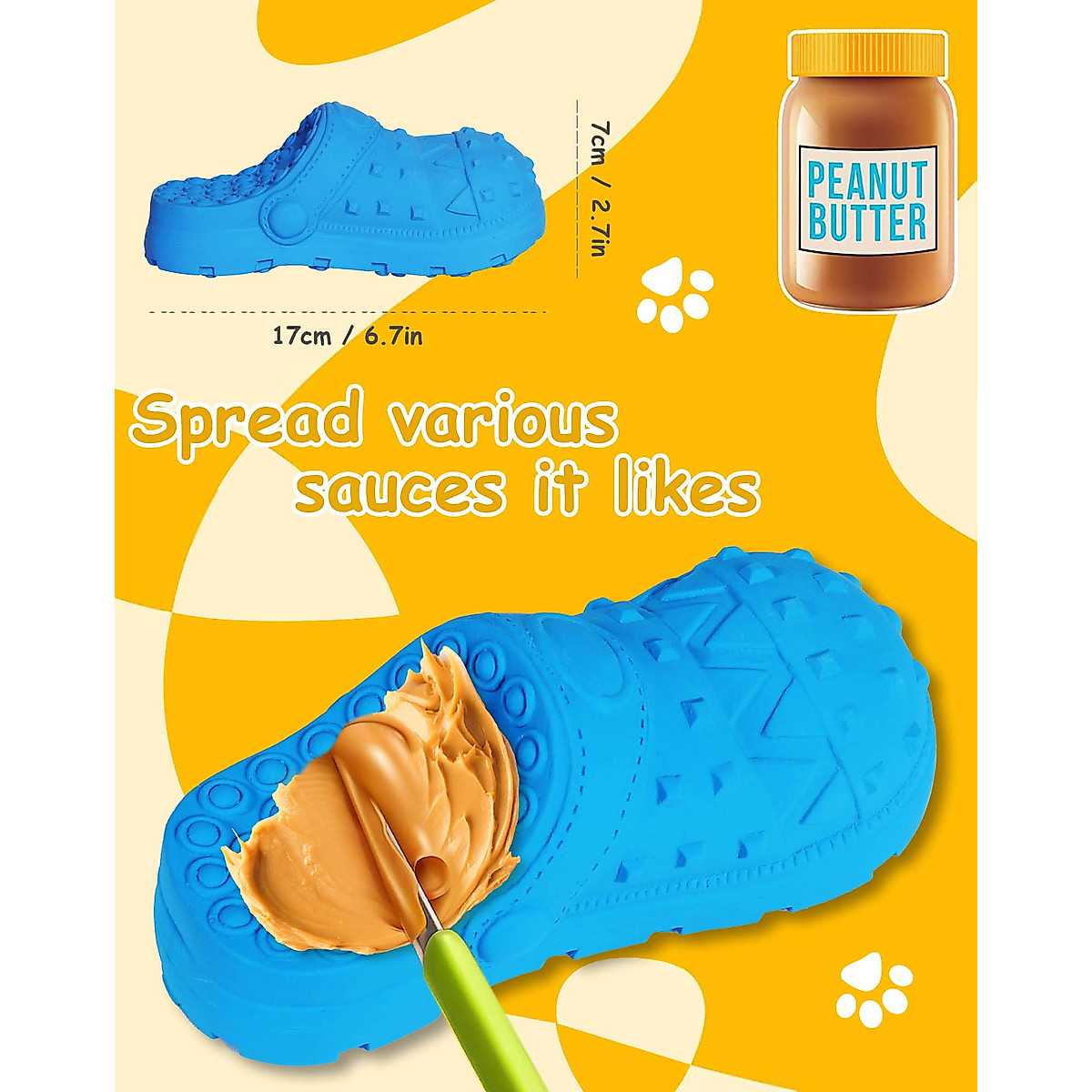 Yiran Dog Chew Toys Interactive Dog Toys- Durable Squeaky Tough Dog Toy for Teeth Cleaning,Milk Flavored Latex Dog Toys for Small/Medium Breeds,Boredom Chase Training and Sport