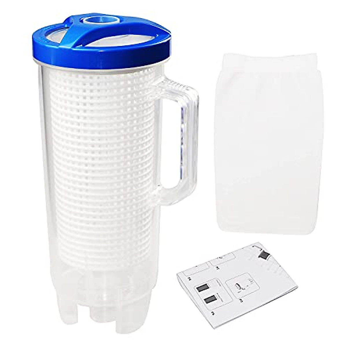 Large Pool Leaf Canister Catcher, in-line Pool Filter Canister Compatible with Hayward Pool Vacuum Cleaner,with Mesh Basket for Suction Automatic & Manual Pool Cleaners