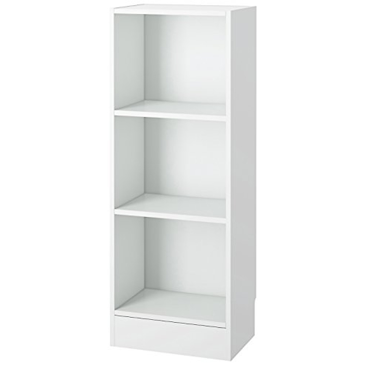 Tvilum Element Narrow 3 Shelf Bookcase, Short, White